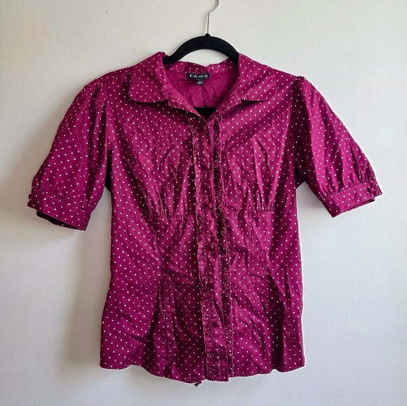 FANG | Tops | Vintage Y2k Fang Buttonup Blouse | Poshmark